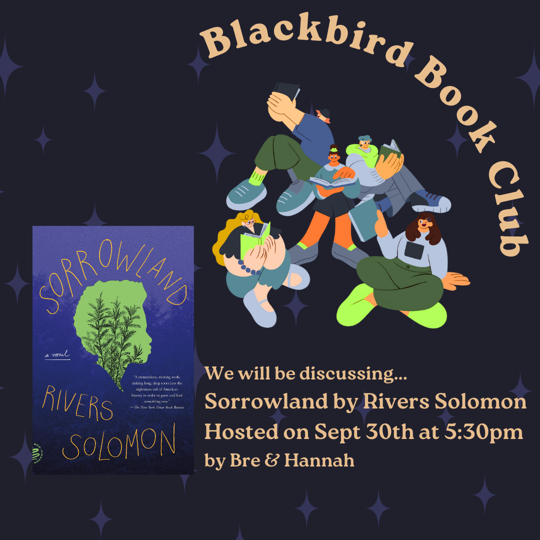 Blackbird Book Club - September | Blackbird Books and Coffee LLC